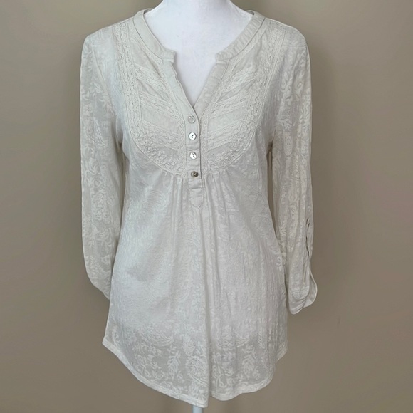Vintage America | Tops | Vintage America Cream Colored Blouse Size ...